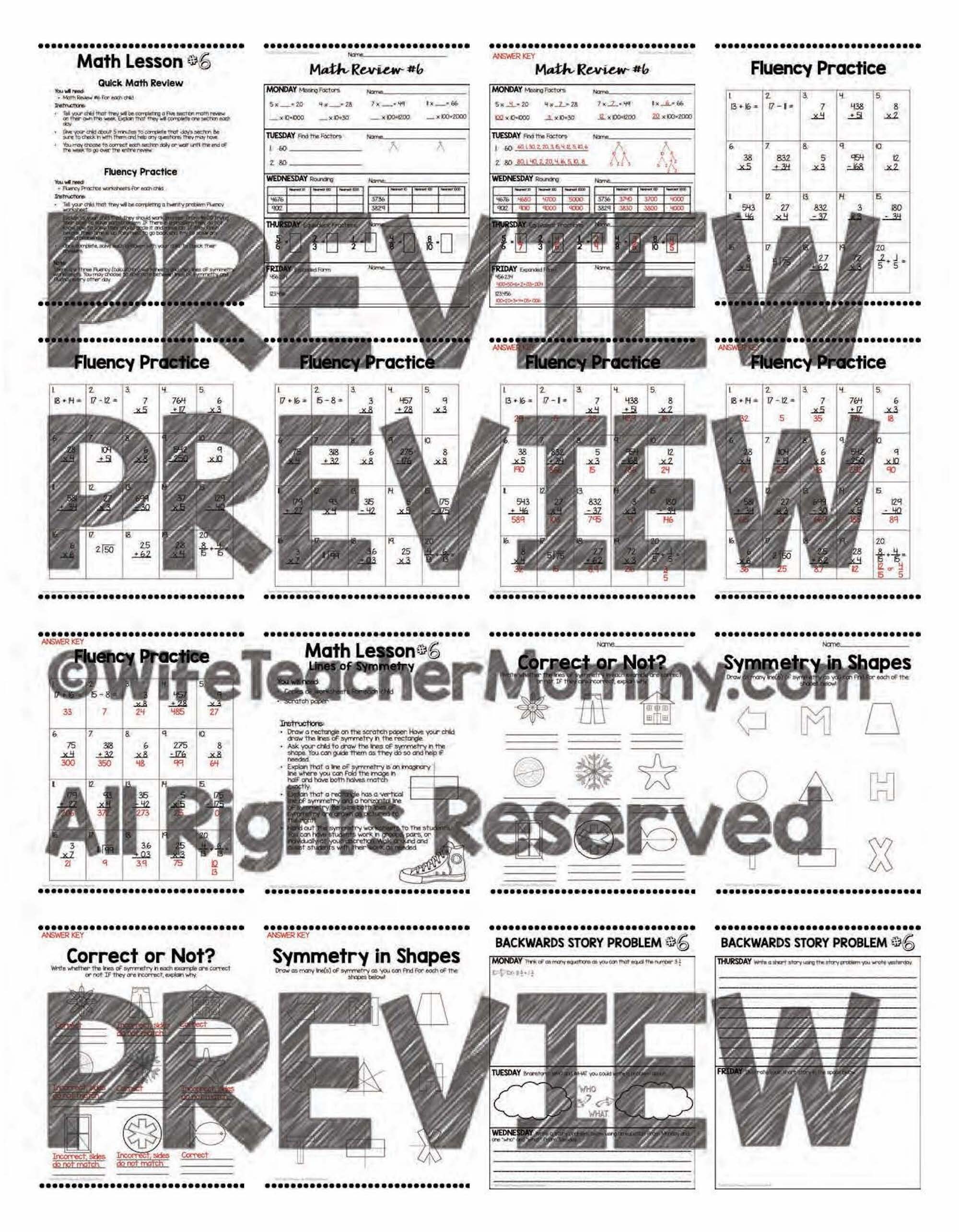 4th Grade at Home Learning Activities Week 6 - Etsy