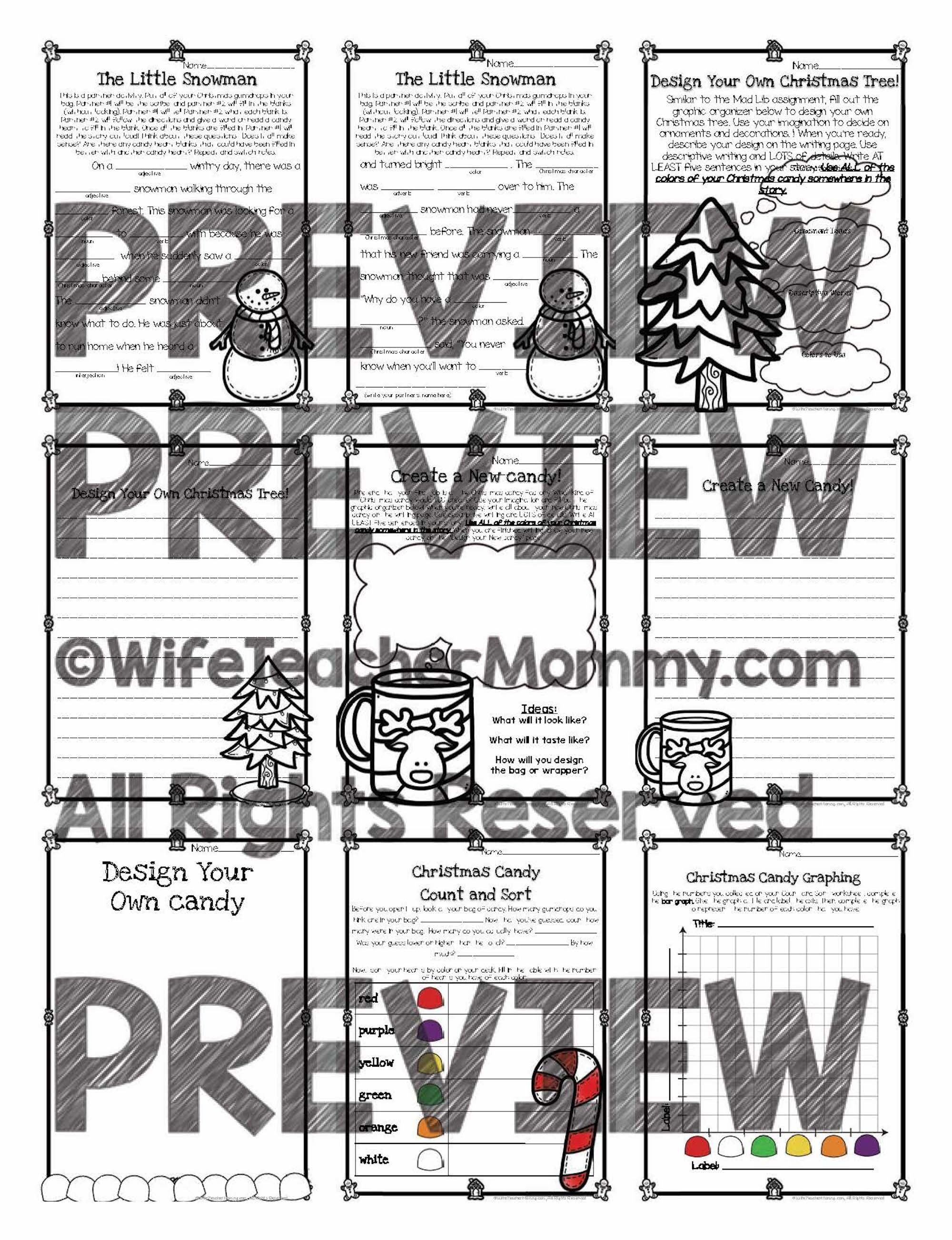 Christmas Gumdrop Math Activities & More for 3rd, 4th, and 5th Grade - Etsy