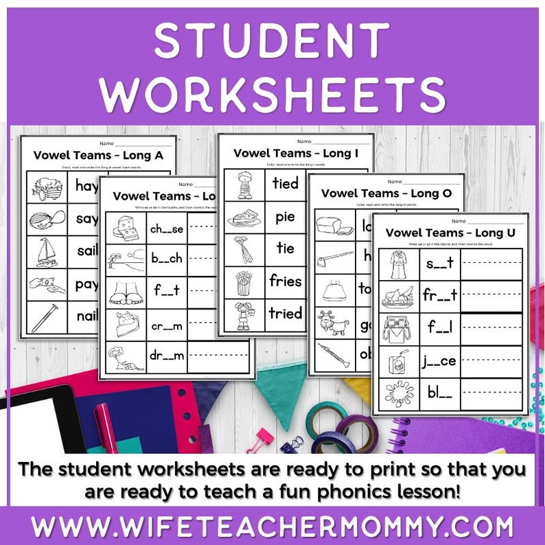 Phonics Practice: Short Vowels CVC, Long Vowels Cvc-e, Long Vowel Teams ...