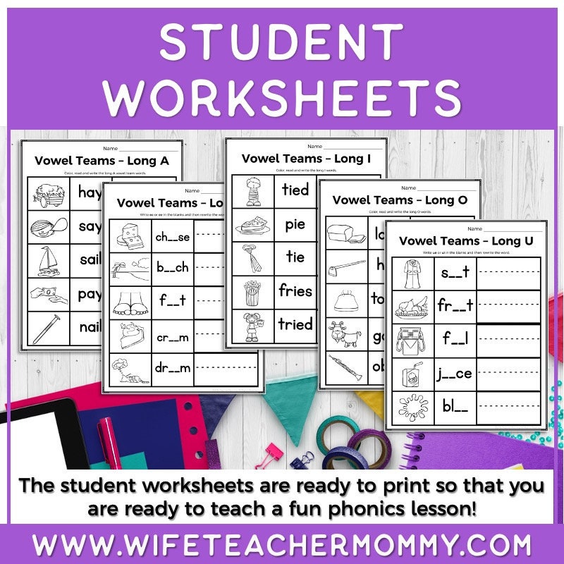 Phonics Practice: Short Vowels CVC, Long Vowels Cvc-e, Long Vowel Teams ...