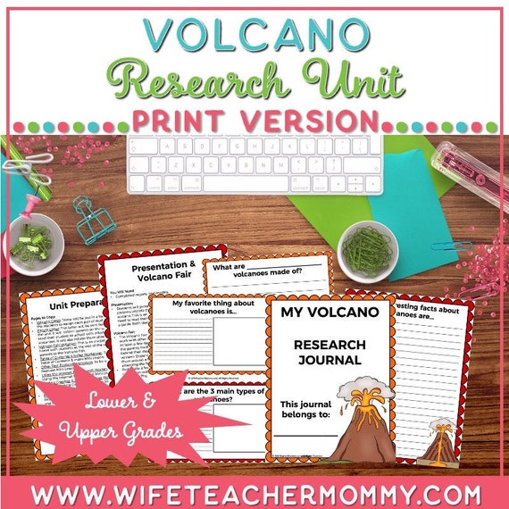 Lower and Upper Grades Volcano Research Unit print Version | Etsy