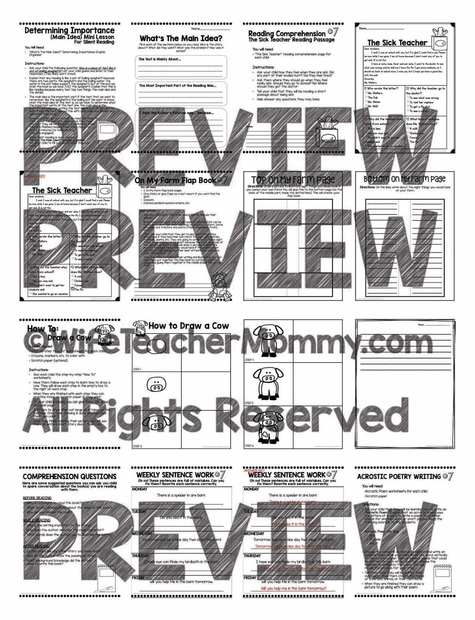 2nd Grade at Home Learning Activities Week 7 - Etsy