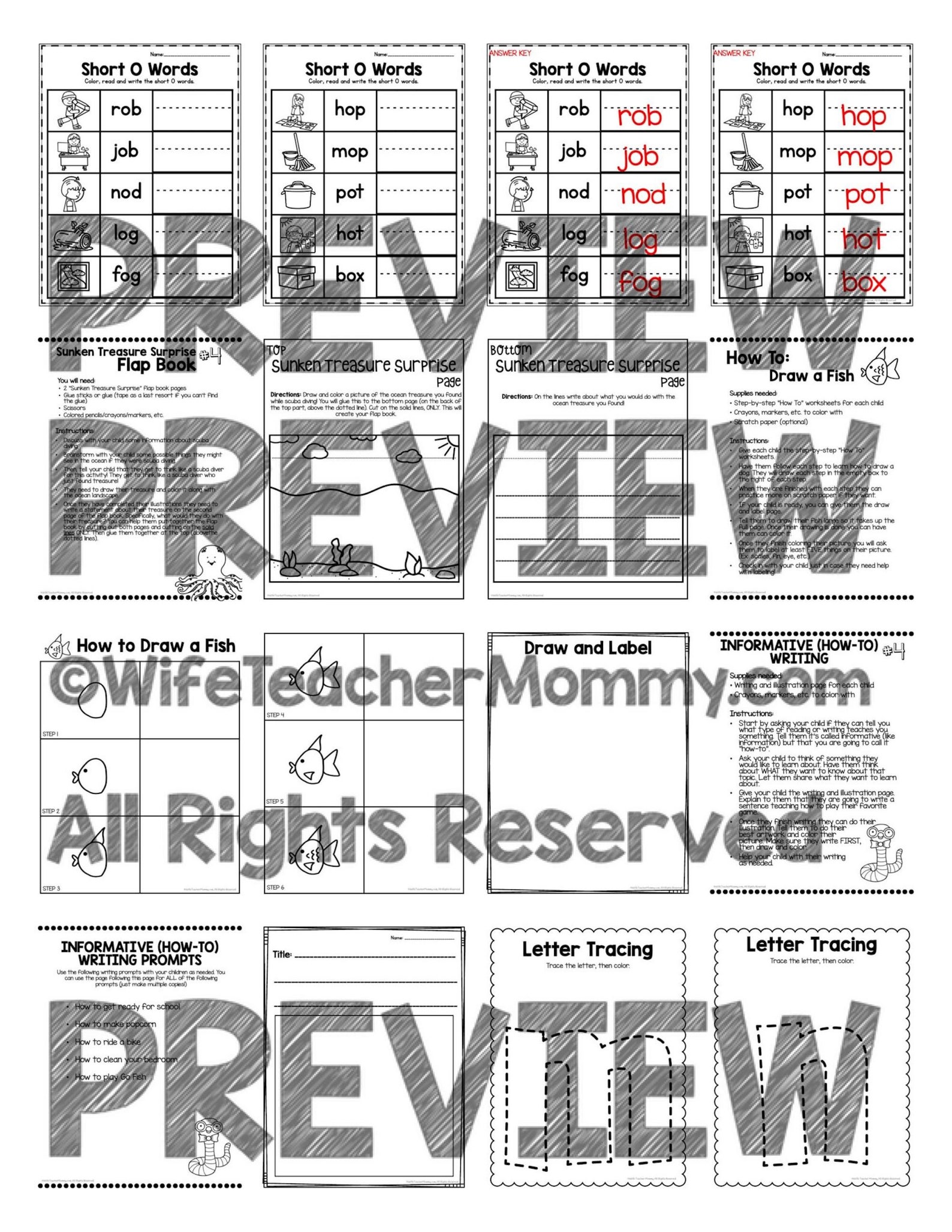 Pre-k at Home Learning Activities Week 4 - Etsy