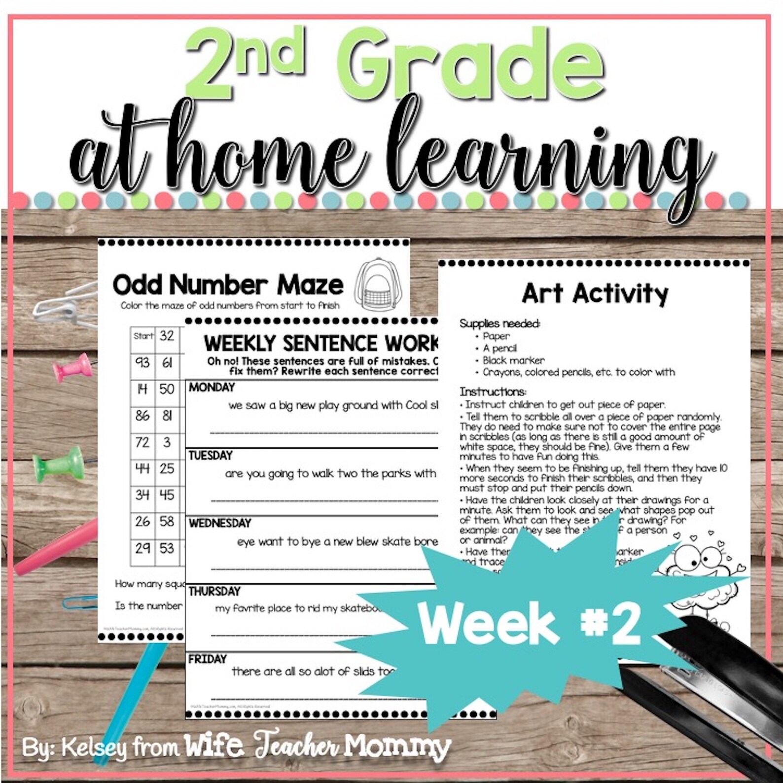 2nd Grade at Home Learning Activities Bundle - Etsy
