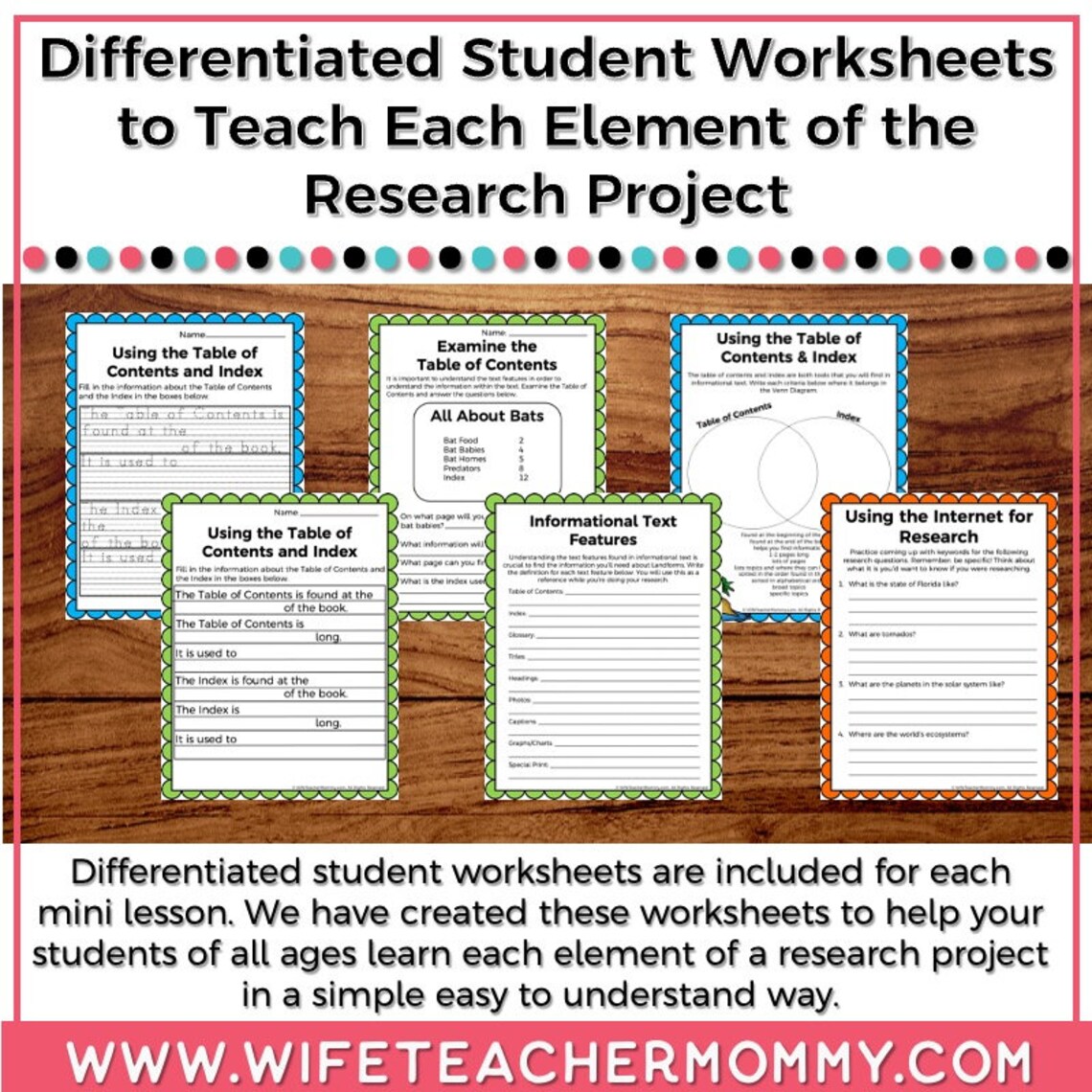 Lower and Upper Grades Landforms Research Unit print Version - Etsy