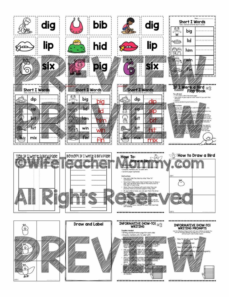 Pre-k at Home Learning Activities Week 3 - Etsy