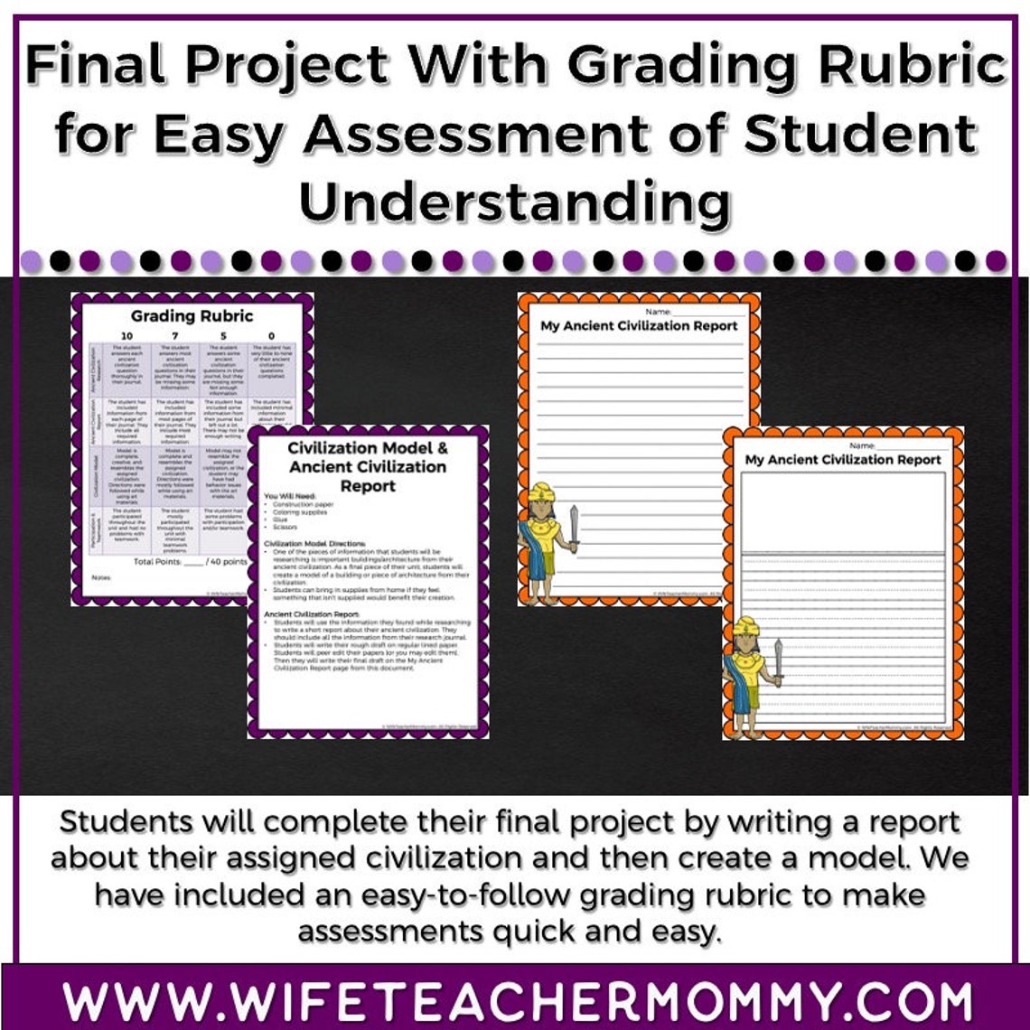 Lower and Upper Grades Ancient Civilizations Research Unit - Etsy