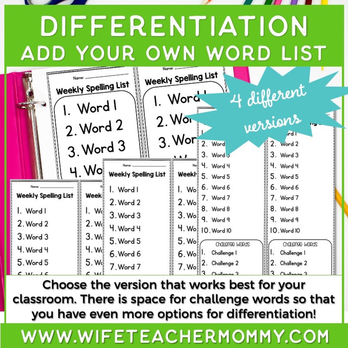 Spelling Games and Activities for Any Word List - Etsy