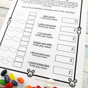 Easter Jelly Bean Math & More for 3rd, 4th, and 5th Grade - Etsy