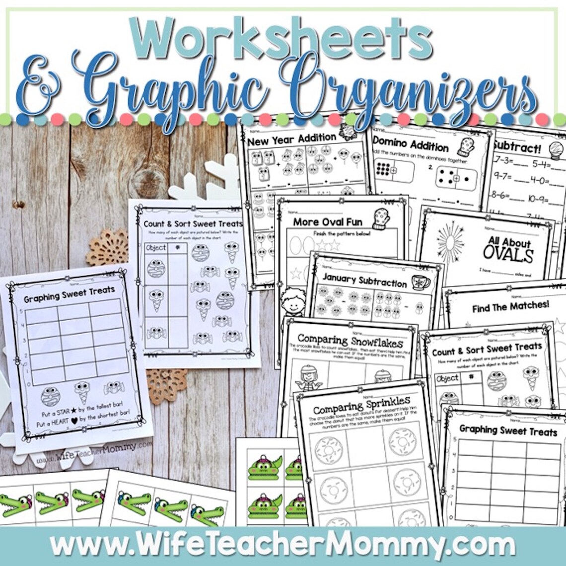 January Homeschool Lessons Kindergarten Math & Language Arts - Etsy