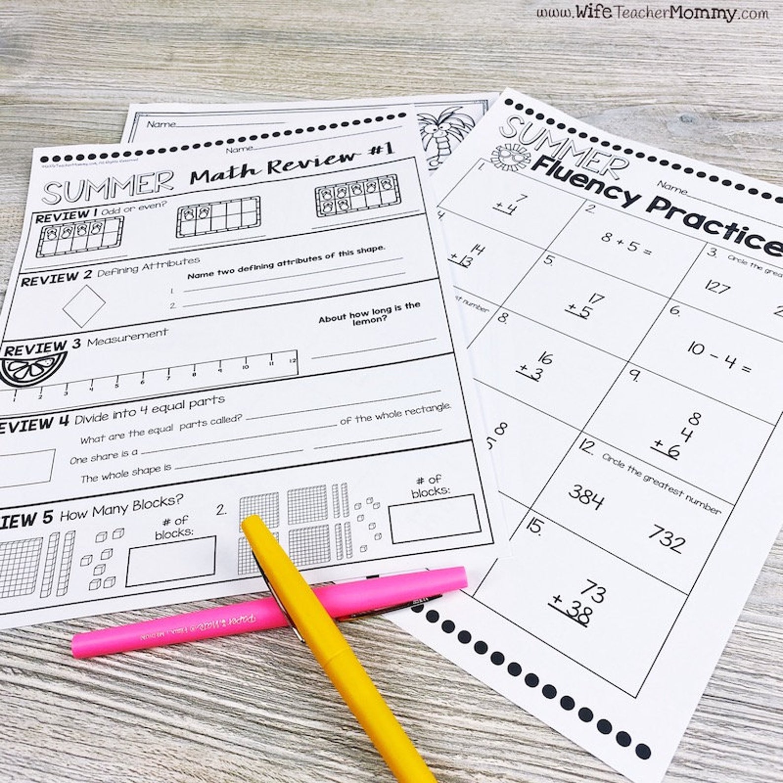 Pre-k Through 5th Grade Summer Review BUNDLE ALL GRADES - Etsy