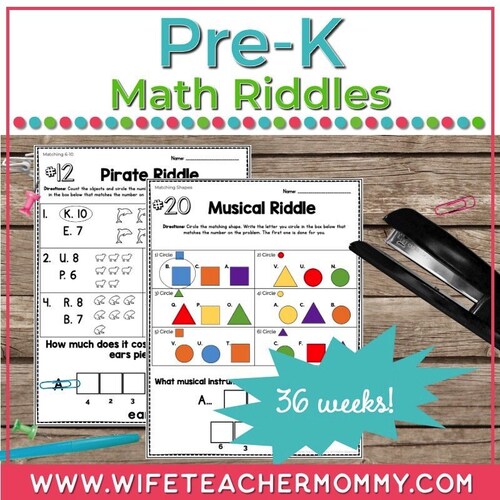 36 Weeks of Math Riddles for 6th Grade - Etsy
