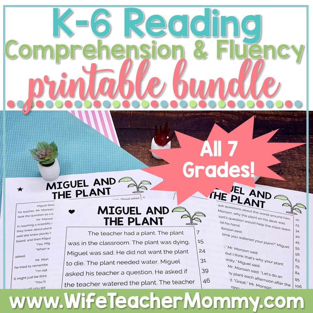 Reading Comprehension and Fluency Homeschool Curriculum Bundle ...