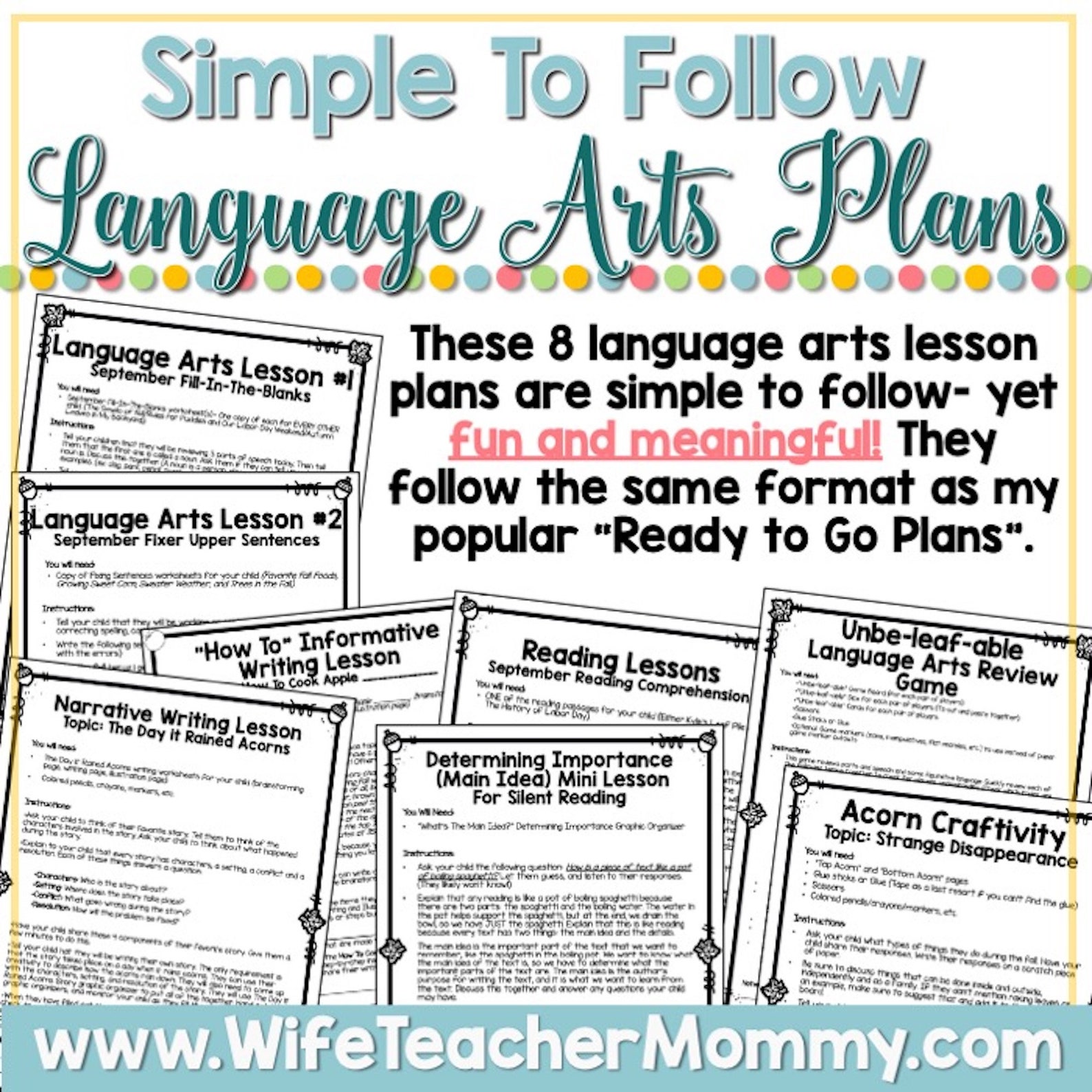 September Homeschool Lessons for 3rd and 4th Grades Language - Etsy