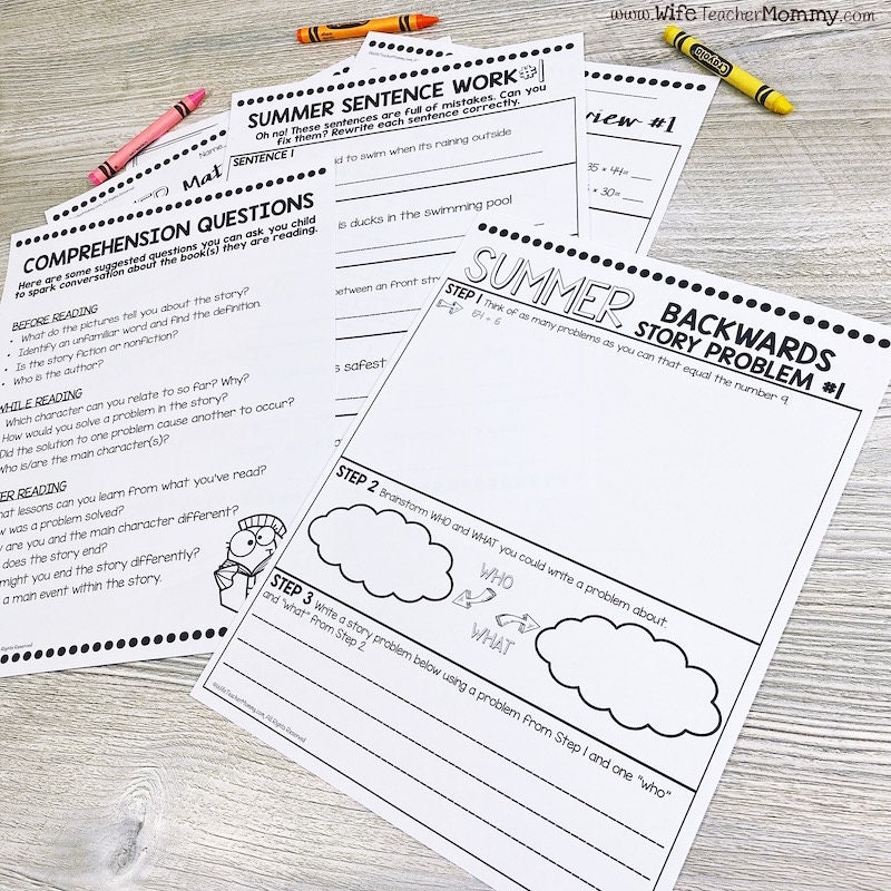 5th Grade Summer Review Packet for Summer Learning - Etsy