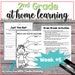 2nd Grade at Home Learning Activities Bundle - Etsy