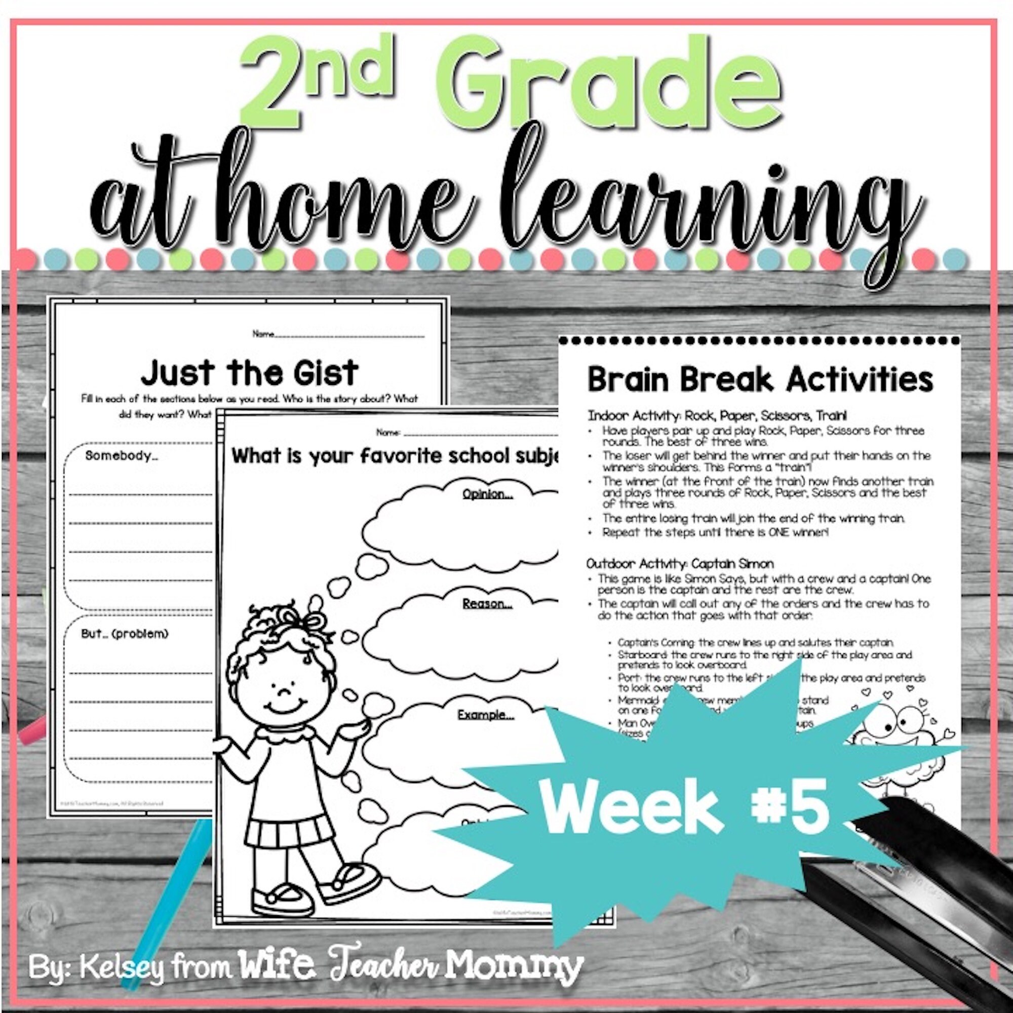 2nd Grade at Home Learning Activities Bundle - Etsy