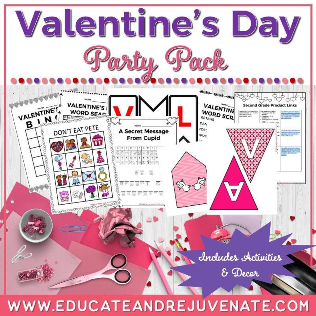 Valentine's Day Party Pack - Etsy