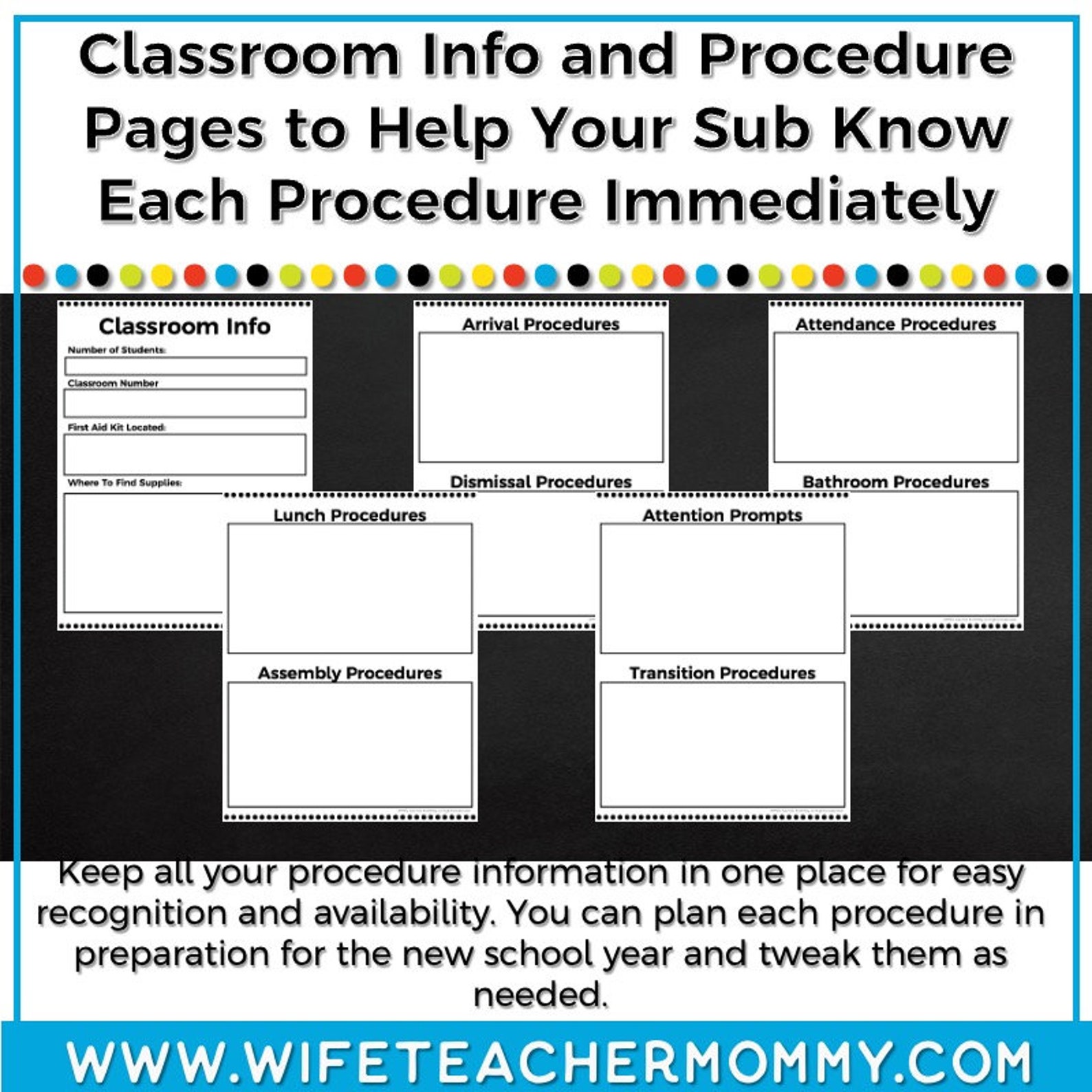 Editable Amusement Park Substitute Binder print Version - Etsy