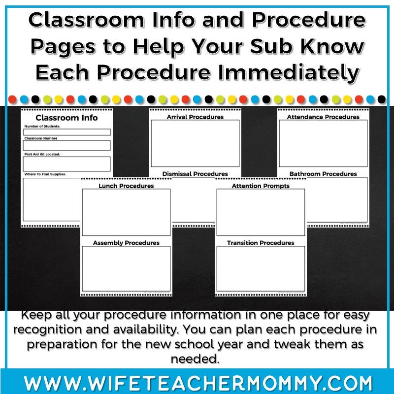 Editable Amusement Park Substitute Binder print Version - Etsy