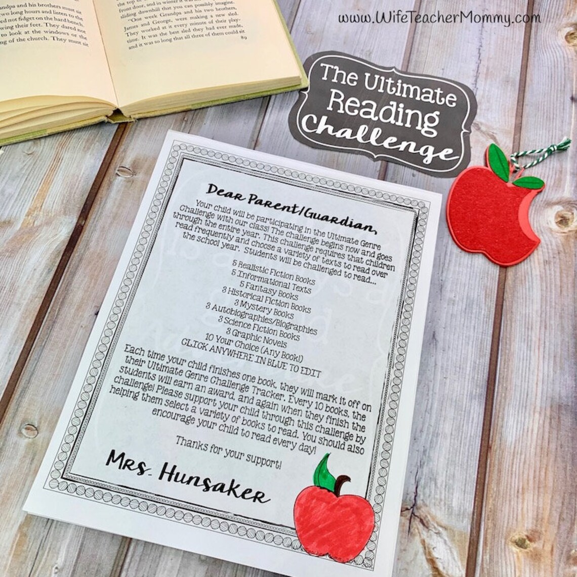The Ultimate Reading Challenge Editable for Kids Printable - Etsy