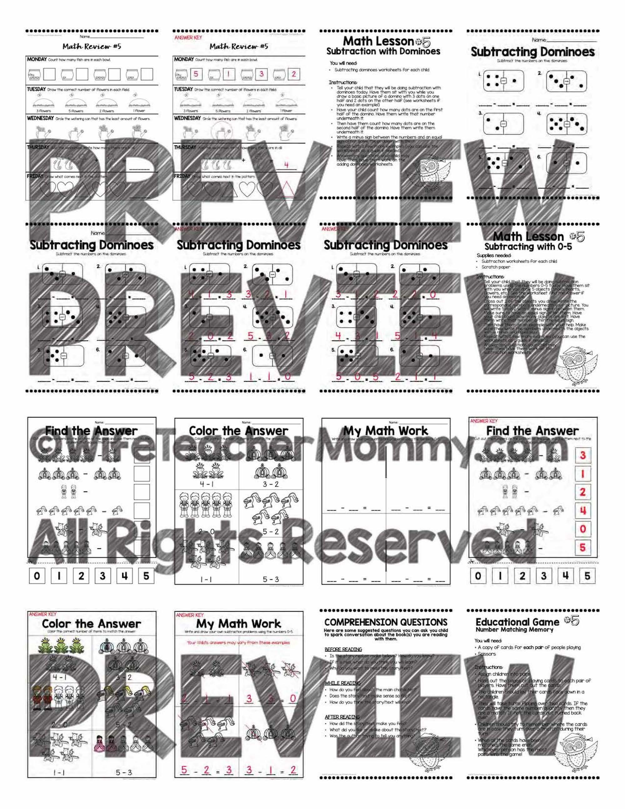 Pre-k at Home Learning Activities Week 5 - Etsy