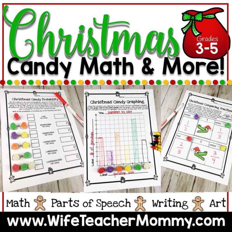 Sweets N' Treats Candy Math & More Activities for 3rd - Etsy