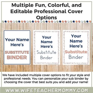 Editable Boho Rainbow Substitute Binder (print Version) - Etsy