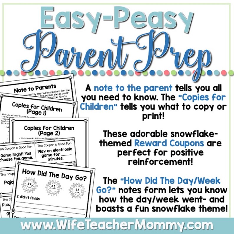 January Homeschool Lessons Kindergarten Math & Language Arts - Etsy