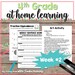 4th Grade at Home Learning Activities Bundle - Etsy