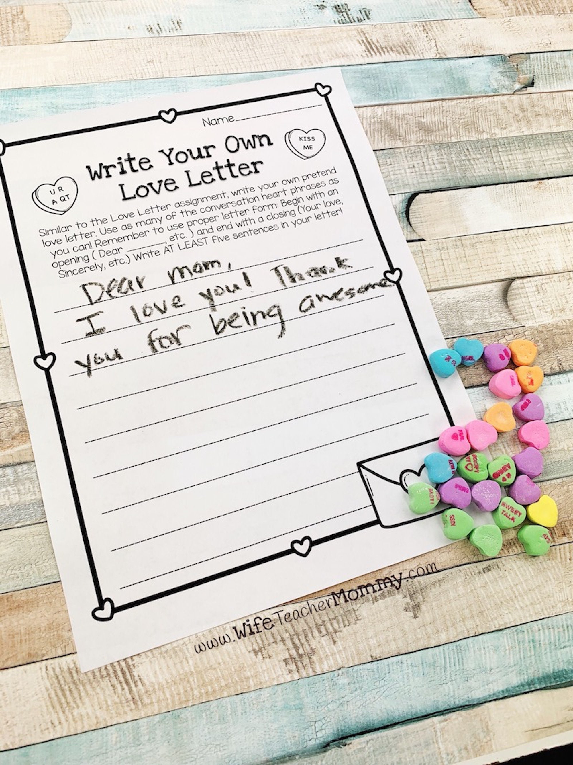 Valentine's Day Candy Heart Math & More for Pre-k and | Etsy