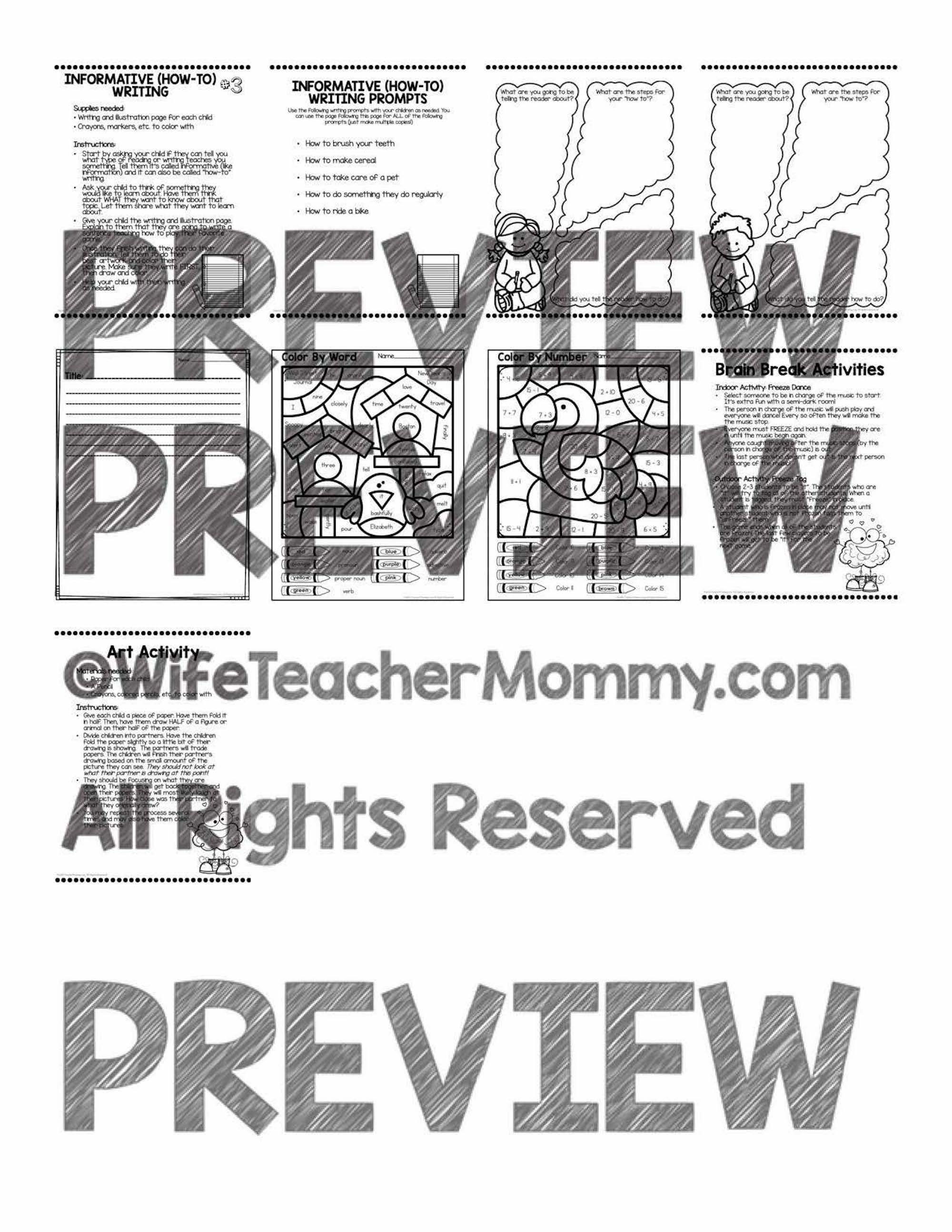 2nd Grade at Home Learning Activities Week #3 - Etsy