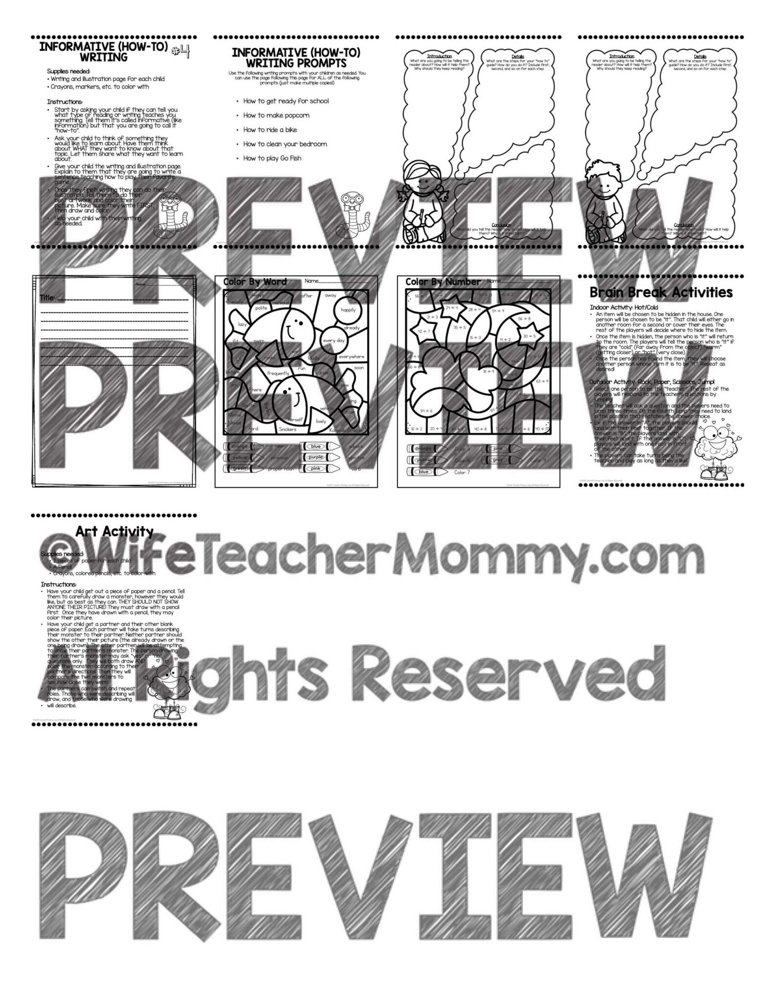 3rd Grade At Home Learning Activities Week 4 Etsy 3rd-grade-at-home-learning-activities-week-4-etsy