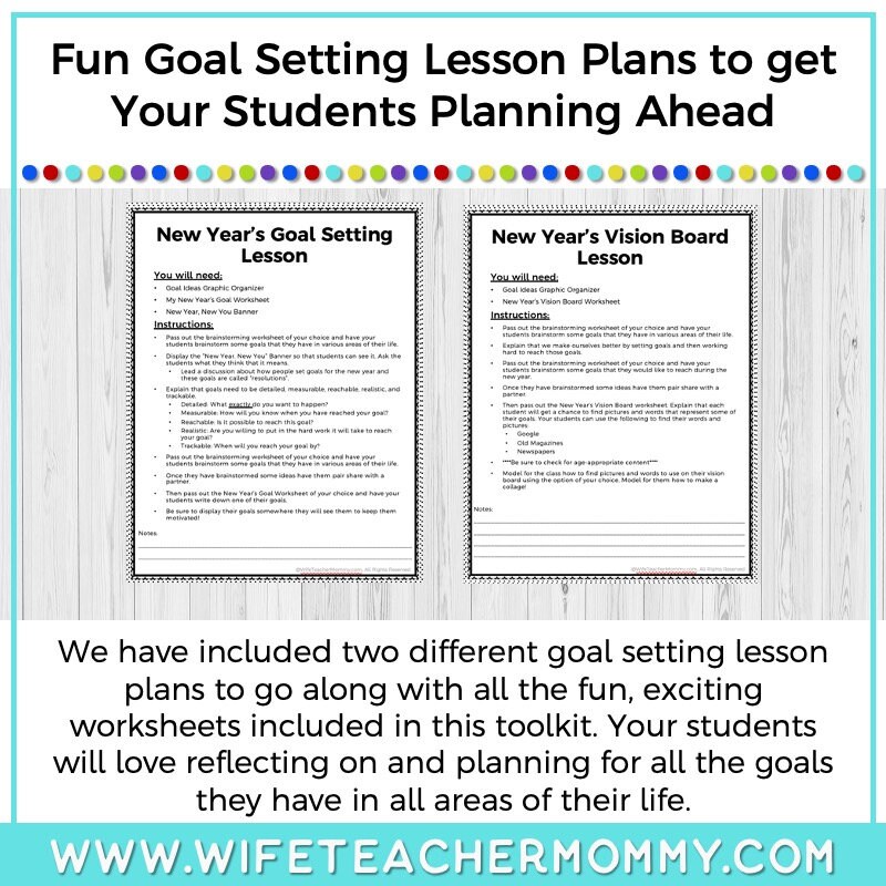 Lower Grade Happy New Year Goal Setting Essentials digital & - Etsy