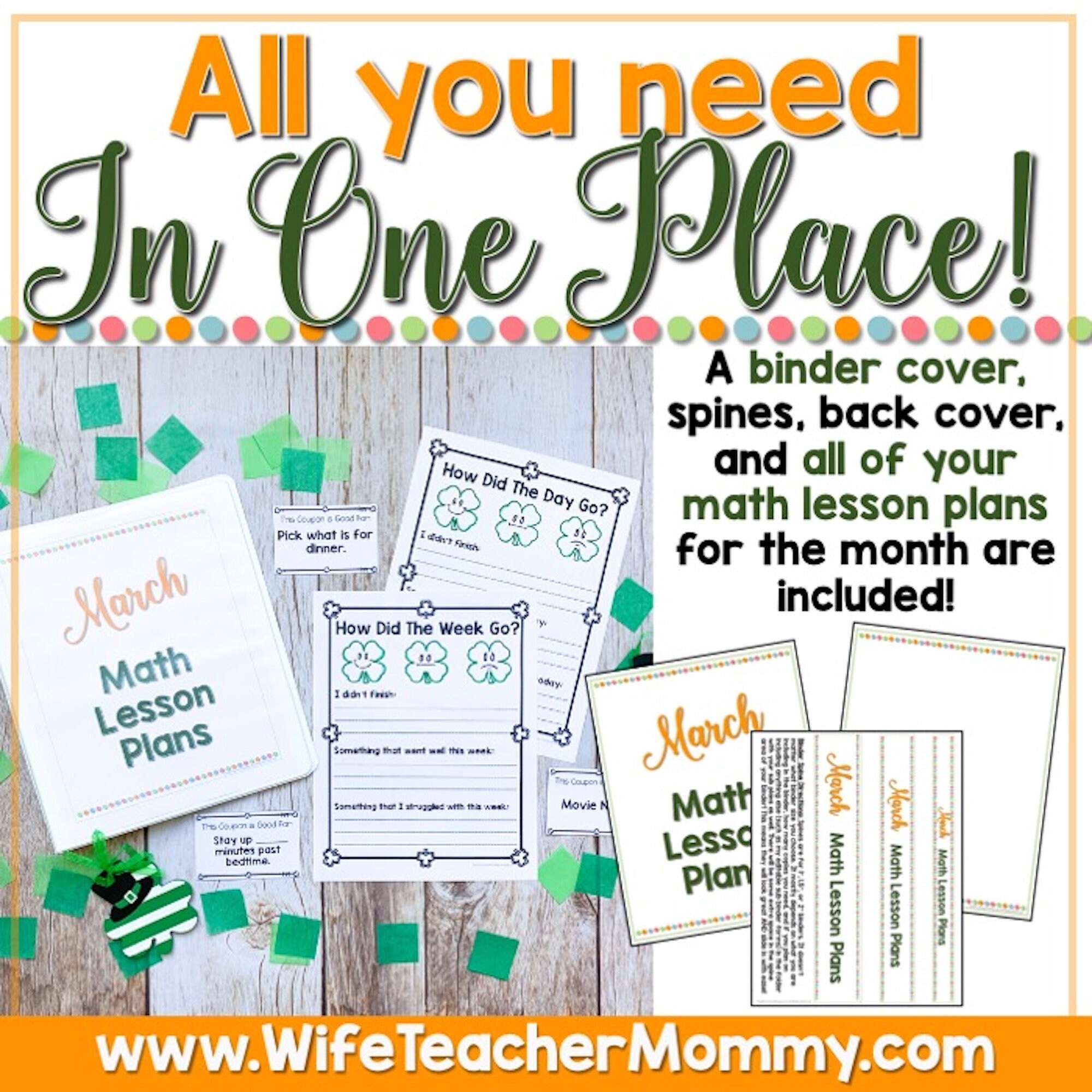 March Homeschool Lessons for 5th and 6th Grades Math - Etsy