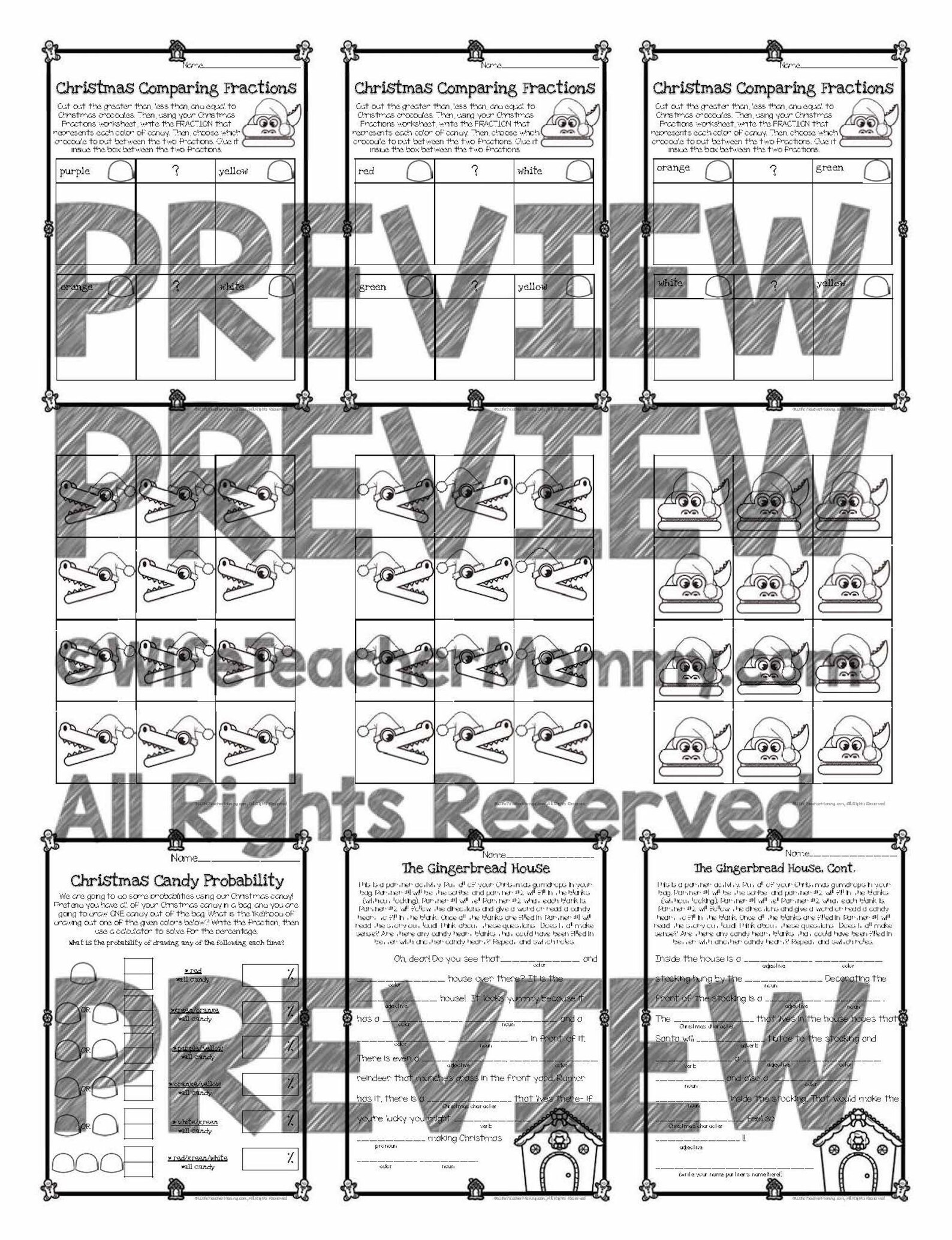 Christmas Gumdrop Math Activities & More for 3rd, 4th, and 5th Grade - Etsy