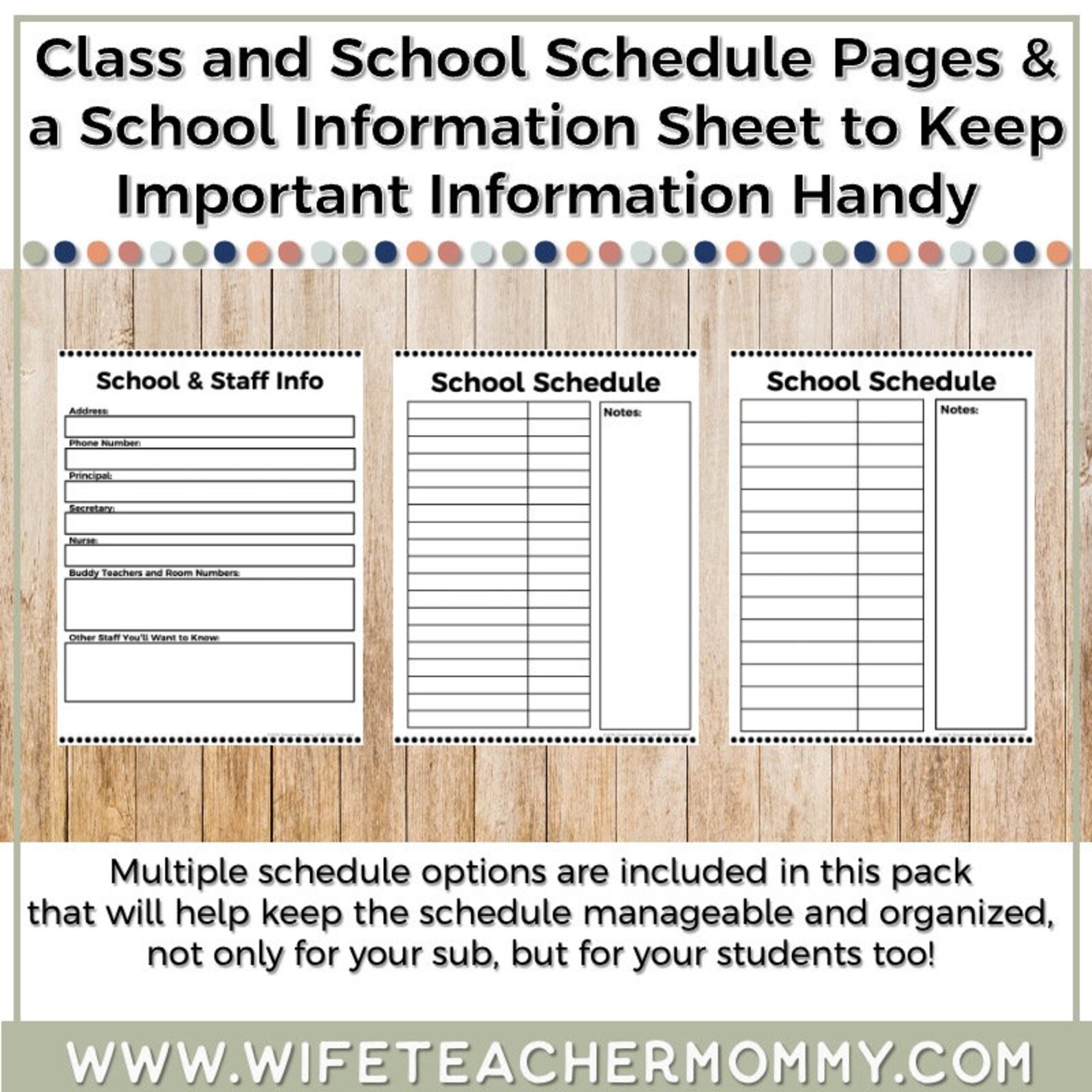 Editable Boho Rainbow Substitute Binder print Version - Etsy