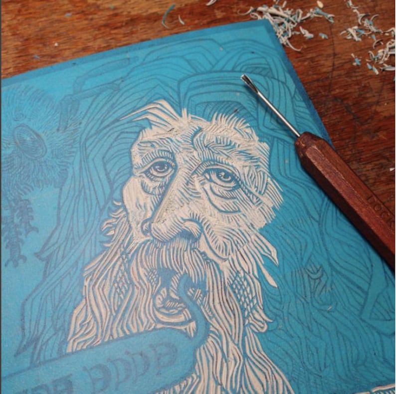 St John the Baptist: Linocut Original Hand-pulled Relief Art - Etsy