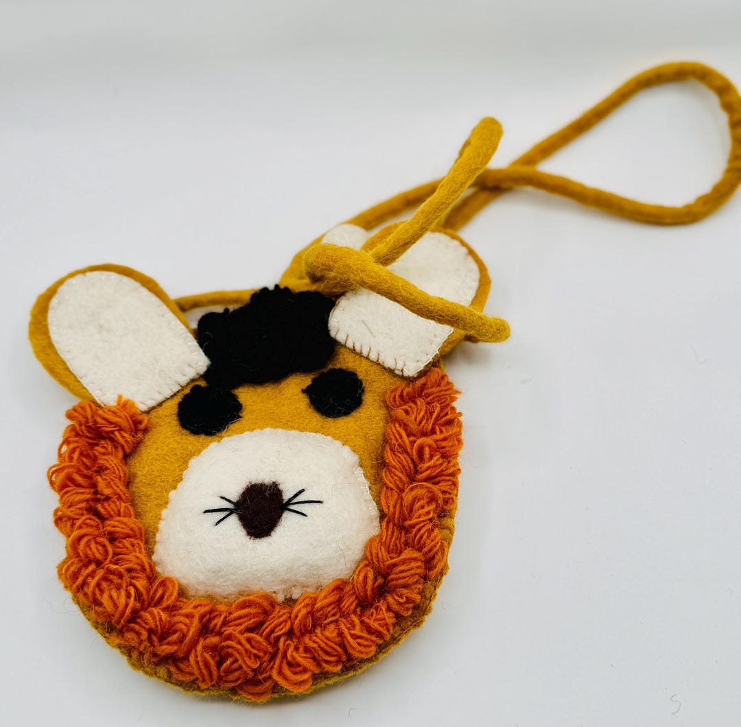Roar With Love: Cute Lion Purse for Every Occasion , Felted Lion Purse ...