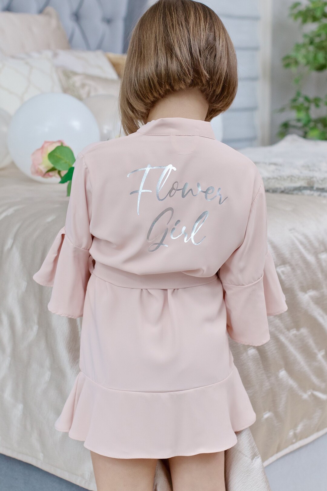 PERSONALIZED Flower Girl Ruffle Robe / Flower Girl Gift / Ruffles ...
