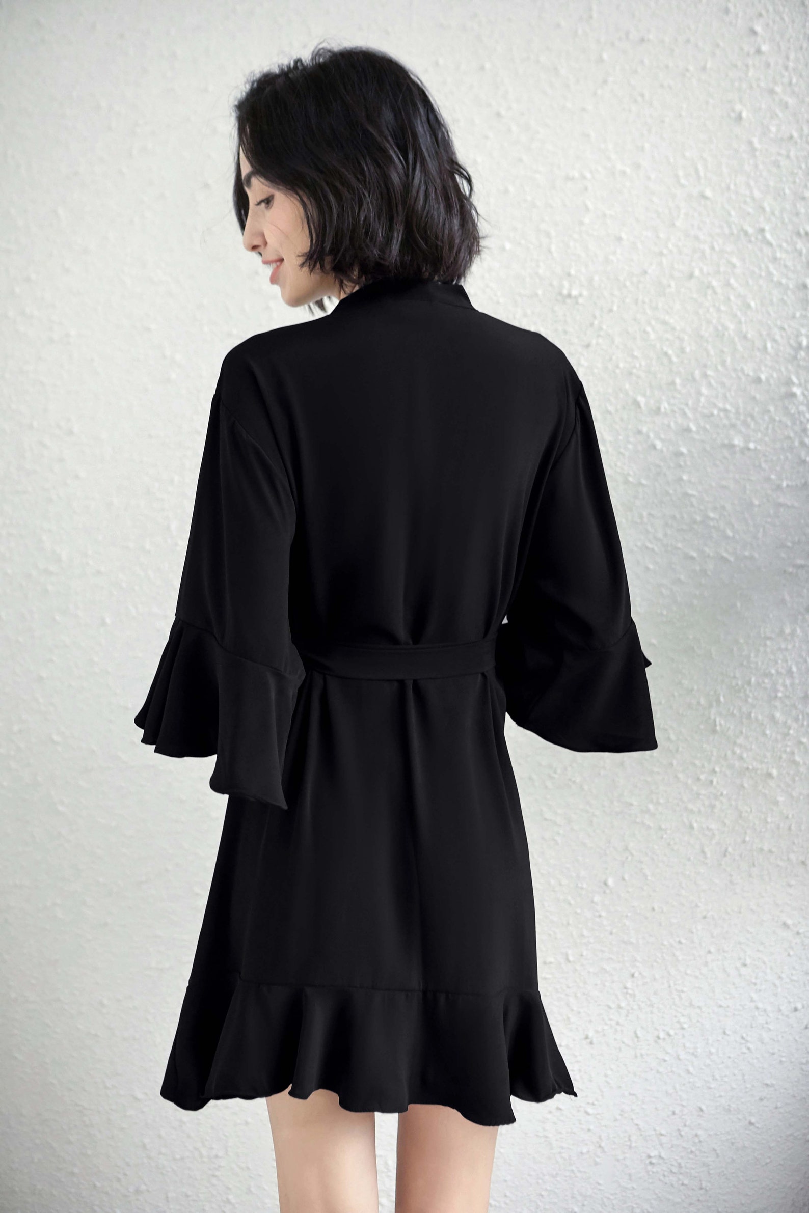 BLACK Bridal Robes / Bridesmaid Robe Gift / Bridal Party Robes - Etsy