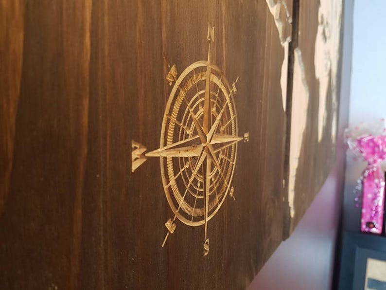 Carved Wooden Map, Panel Art, Extra Large Map, Home Decor, Luxury Home ...