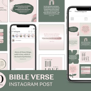 30 Editable Bible Verse Template for Stunning Instagram Posts, Use With ...