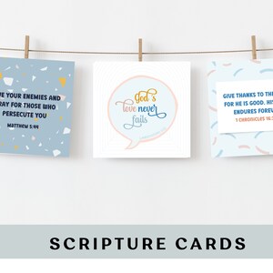 Kids Scripture Cards, Children's Bible Verse Memory, Scripture Card for ...