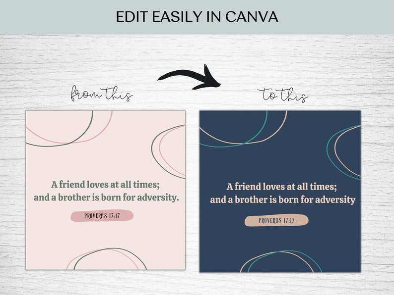 30 Editable Bible Verse Template for Stunning Instagram Posts, Use With ...