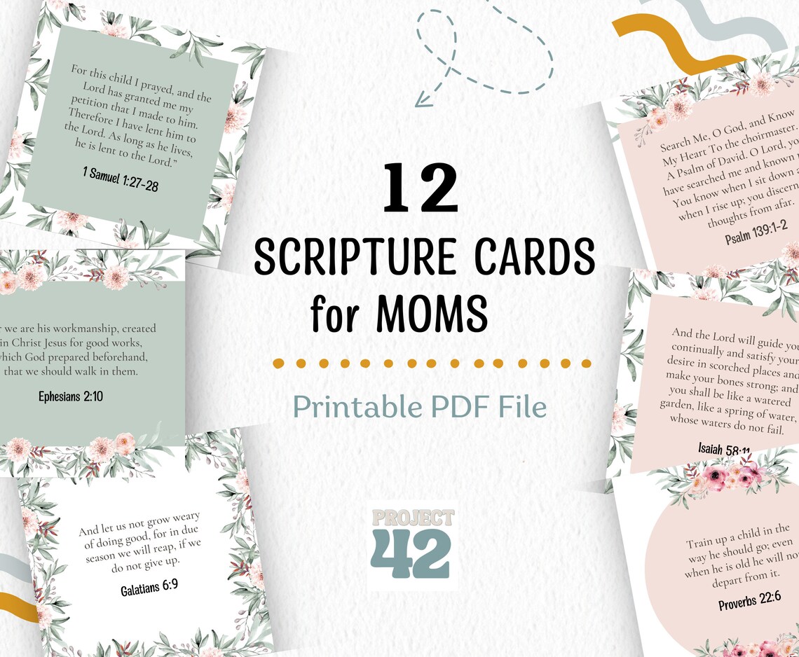 12 Bible Affirmation Cards Scripture Cards Bible Verse for - Etsy