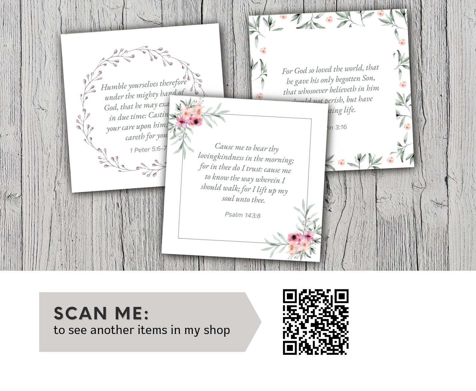 Inspiring Printable Scripture Cards on God's Love for Your Daily ...