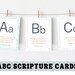ABC Scripture Flash Cards, Bible Verse Alphabet Cards Set, Homeschool ...
