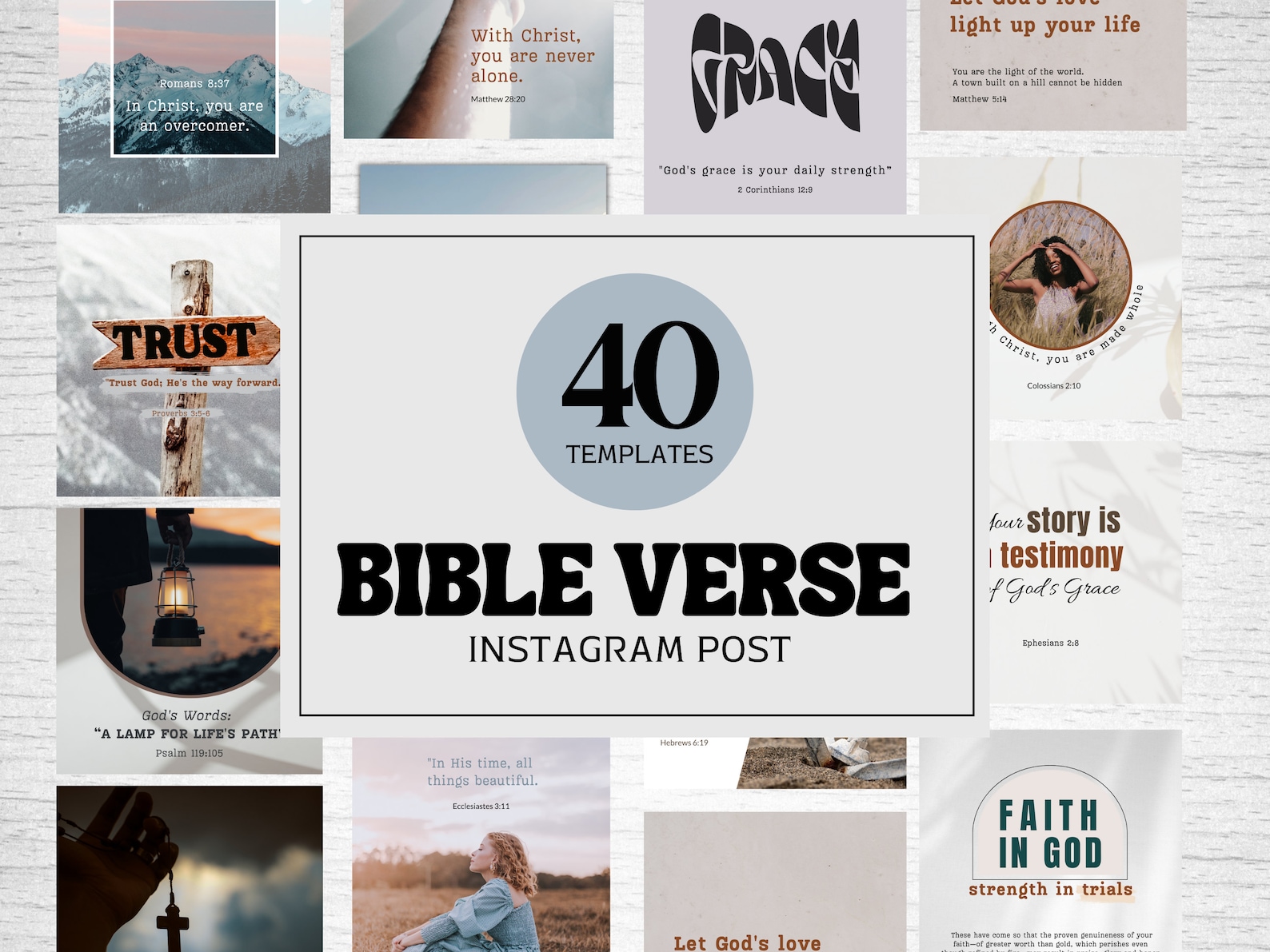 40 Canva Instagram Post, Bible Scripture Quote, Christian Bible Verse ...