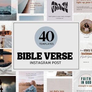 40 Canva Instagram Post, Bible Scripture Quote, Christian Bible Verse ...